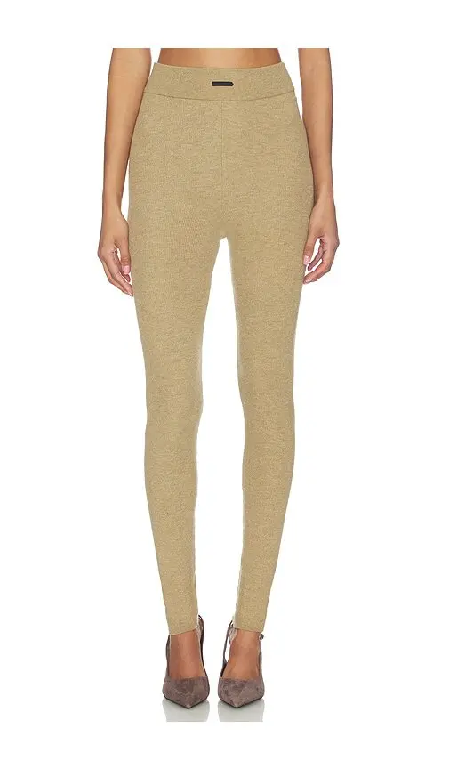 Fear Of God Rib Knit Legging In Tan - Dune