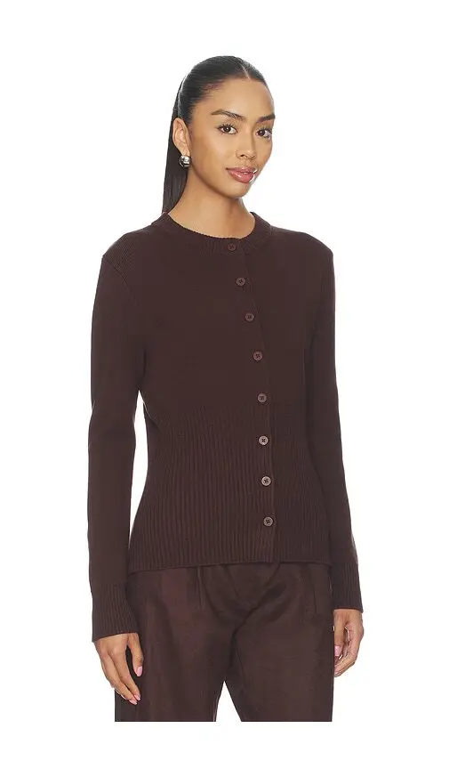 ALIGNE Ruby Knitted Cardigan - Chocolate