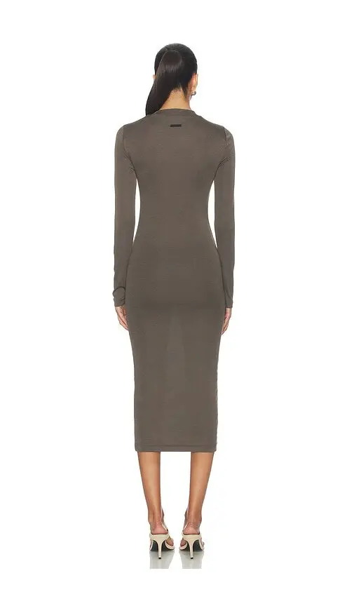Fear Of God Fitted Long Sleeve Dress - Brown