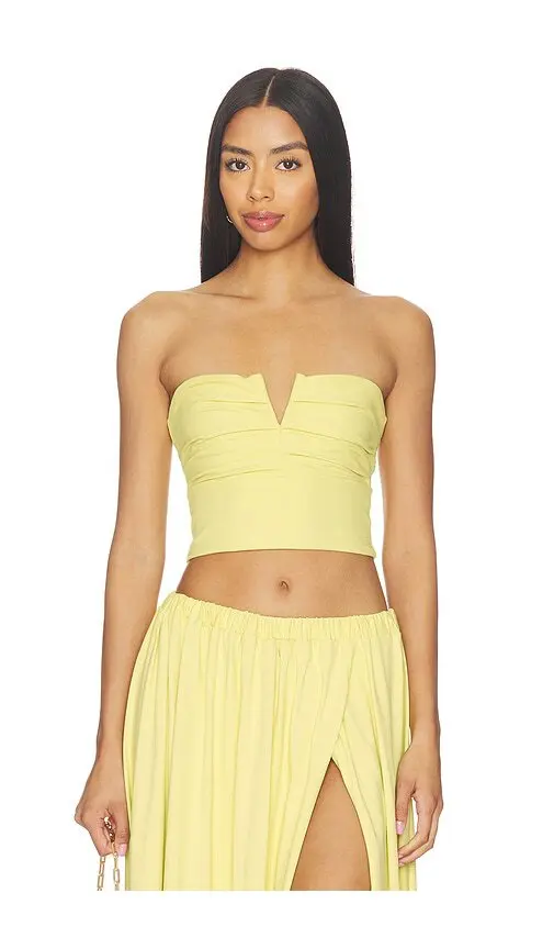Susana Monaco V Wire Pleated Crop Tube - Crown