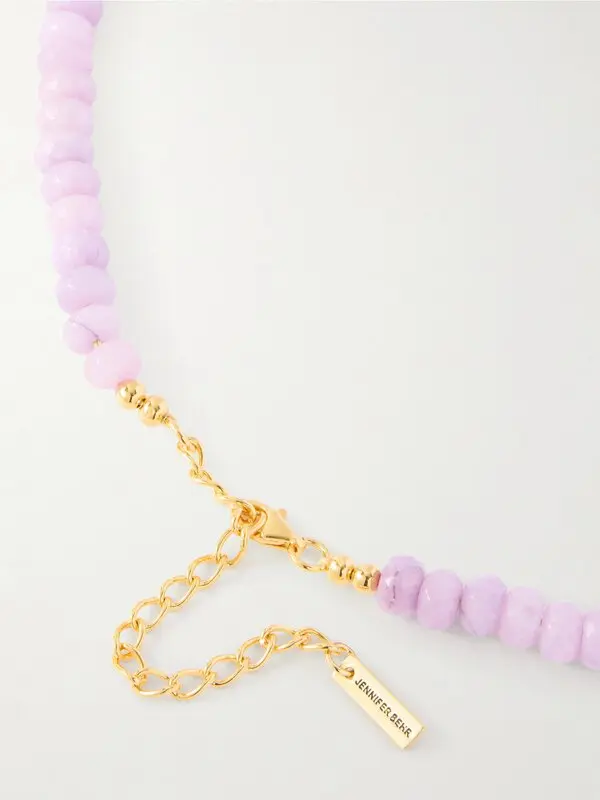 JENNIFER BEHR Rora Jade Necklace - Purple
