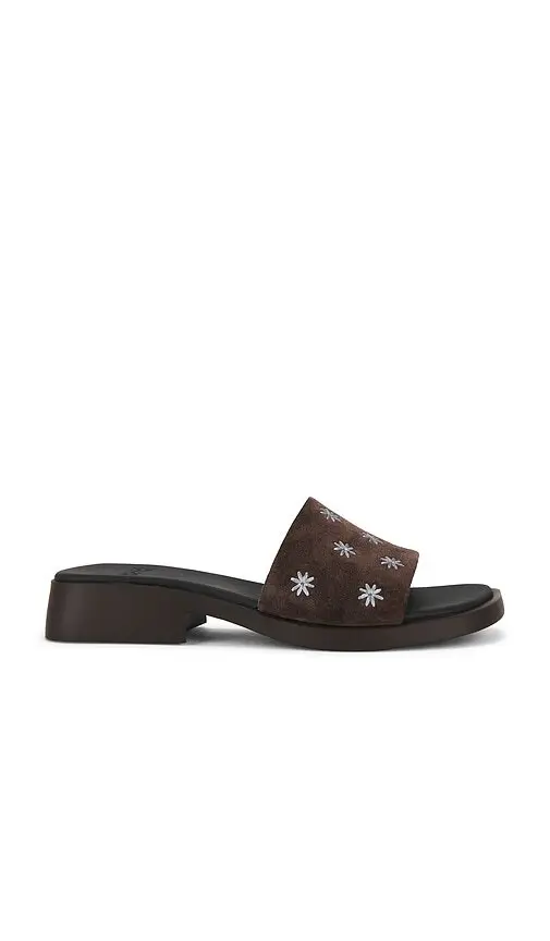 Camper Dana Suede Sandal - Dark Brown