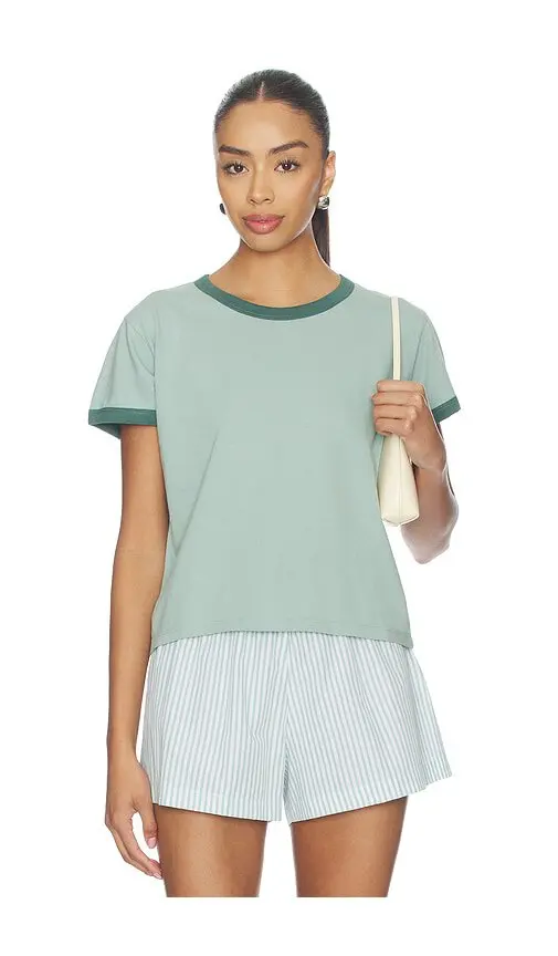 LESET Margo Ringer Tee - Eucalyptus & Basil