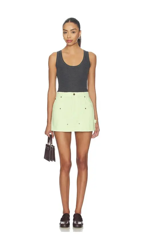 Renggli Scoop Neck Rib Tank - Graphite
