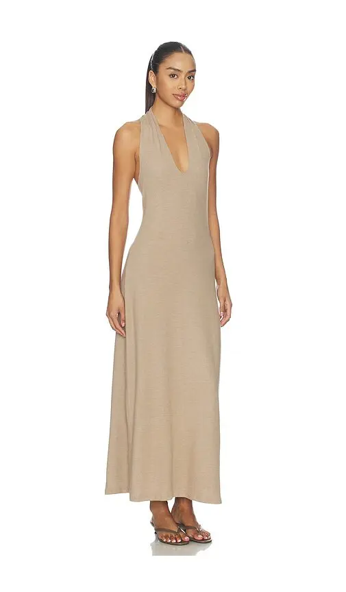 LESET Halterneck Maxi Dress