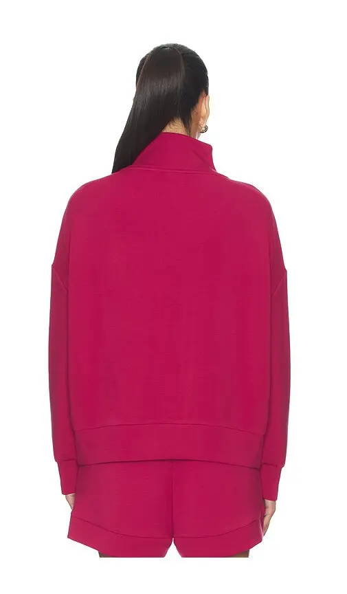 Varley Hawley Half Zip Pullover - Rich Raspberry