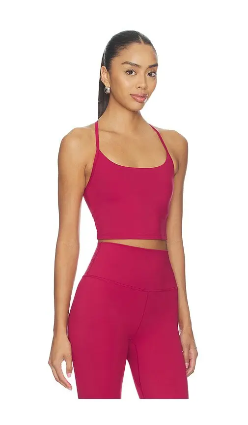 Varley Freesoft Harley Bralette In Burgundy - Rich Raspberry
