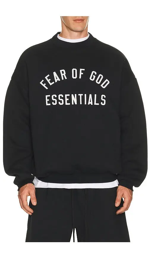 Fear Of God 90's Crewneck Sweatshirt In Black - Vintage Black