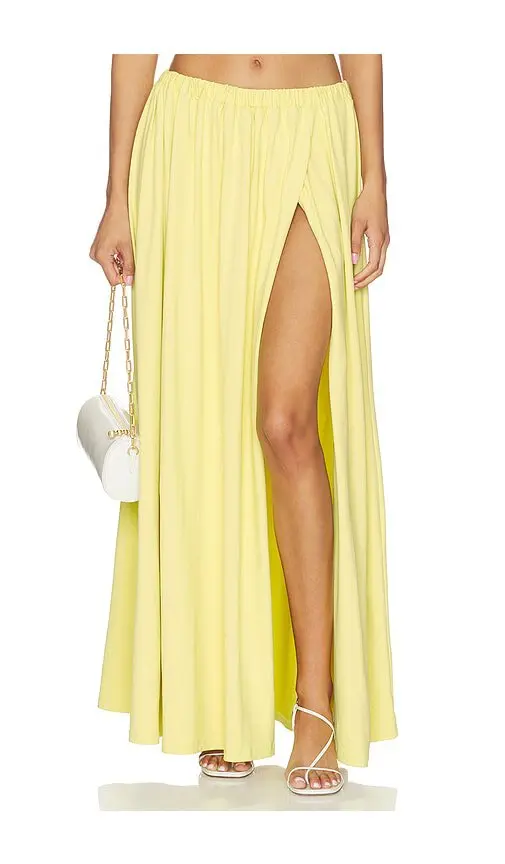 Susana Monaco High Slit Wrap Skirt - Crown