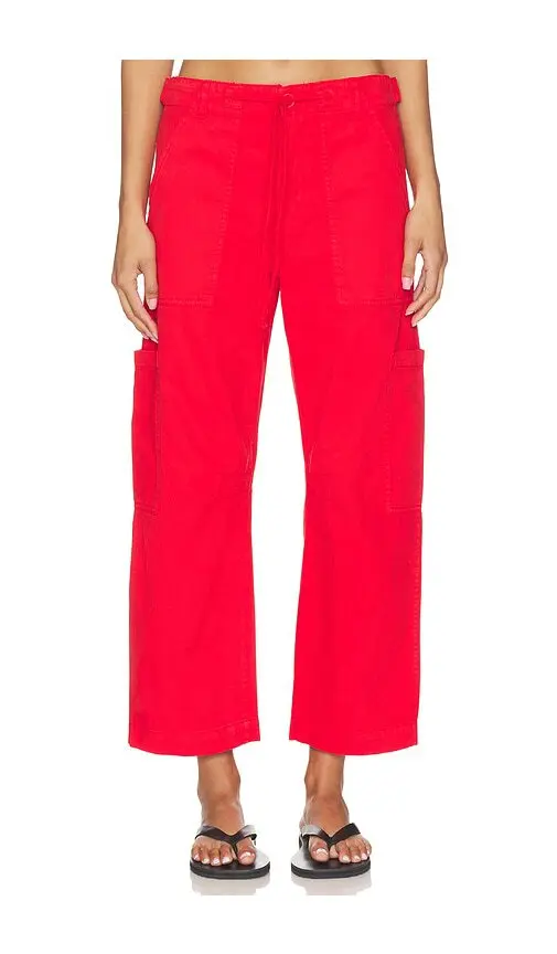 PISTOLA Sabrina Curved Utility Pants - Maraschino