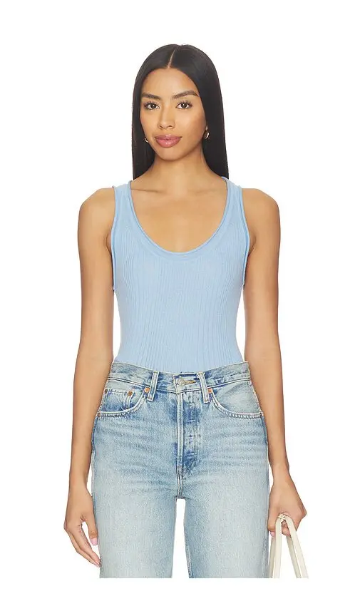 Veronica Beard Birke Knit Tank Top - Blue Jay