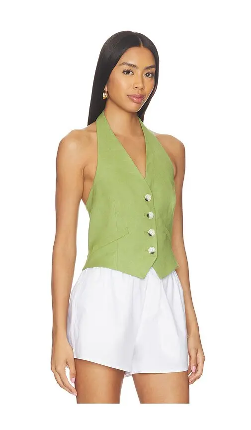 Veronica Beard Arabella Halterneck Vest