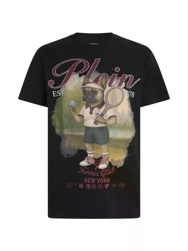 Philipp Plein Round-neck Graphic T-shirt - Black