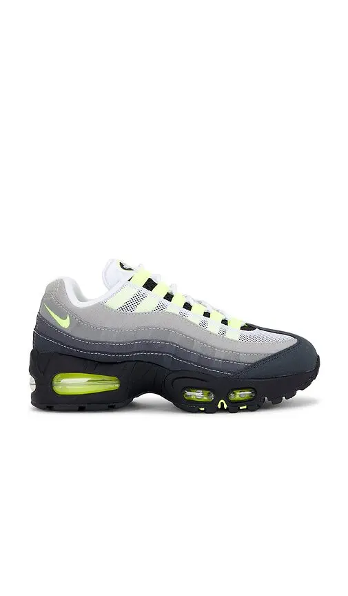 Nike Air Max 95 Big Bubble Sneaker - Black  Neon Yellow  Anthracite  Light Gr