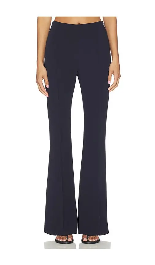 Smythe Pintuck Flare Pant - Navy Blue