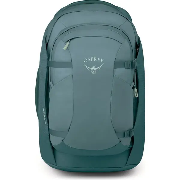 OSPREY Fairview 70 Sawdust-olive Tan - Cascade Blue/torrent Blue
