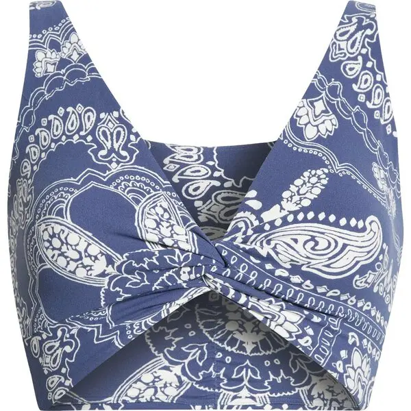 Free People Twist Crop Tank - Blue Indigo Bandana