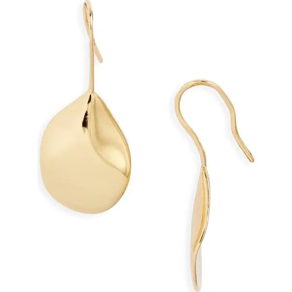 Nordstrom Demi Fine Organic Petal Earrings - 14k Gold Plated