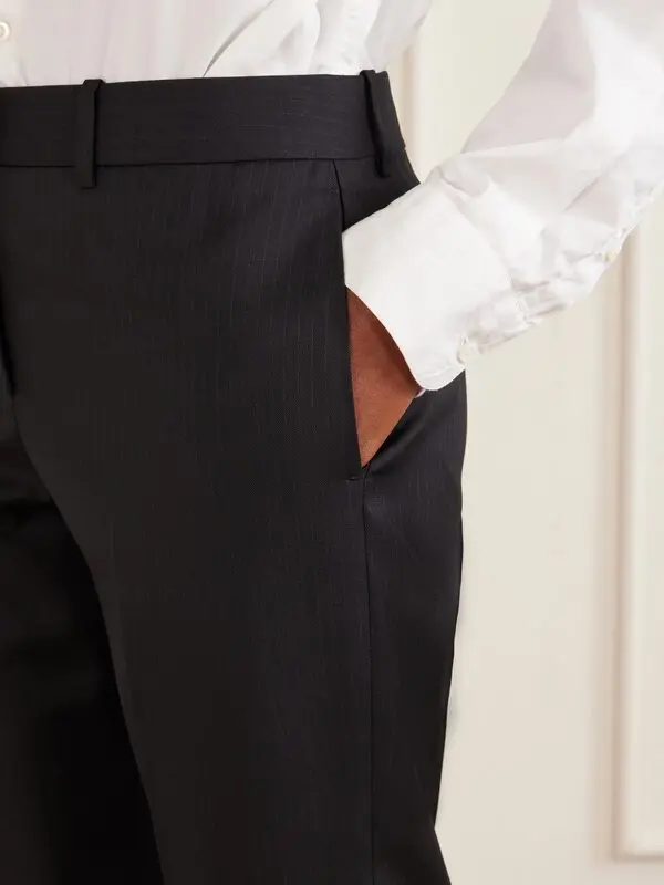 Givenchy Pinstriped Wool Tapered Pants