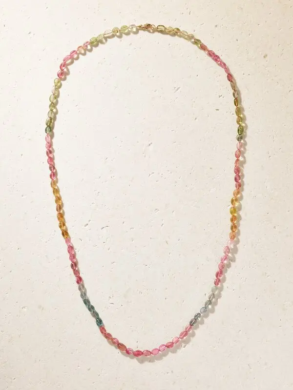 Jia Jia Arizona Candy 14-karat Gold Tourmaline Necklace - Multi