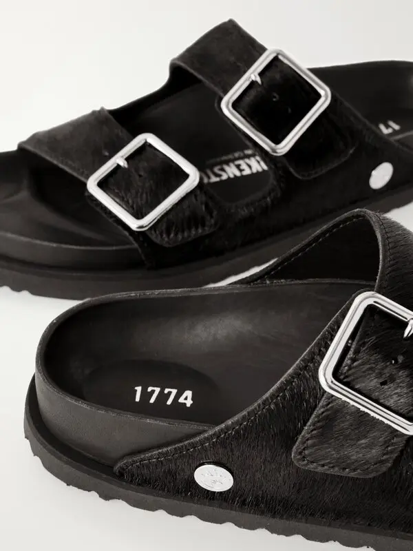 BIRKENSTOCK Arizona Pony Hair Sandals - Black