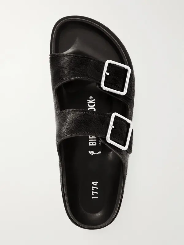 BIRKENSTOCK Arizona Pony Hair Sandals - Black