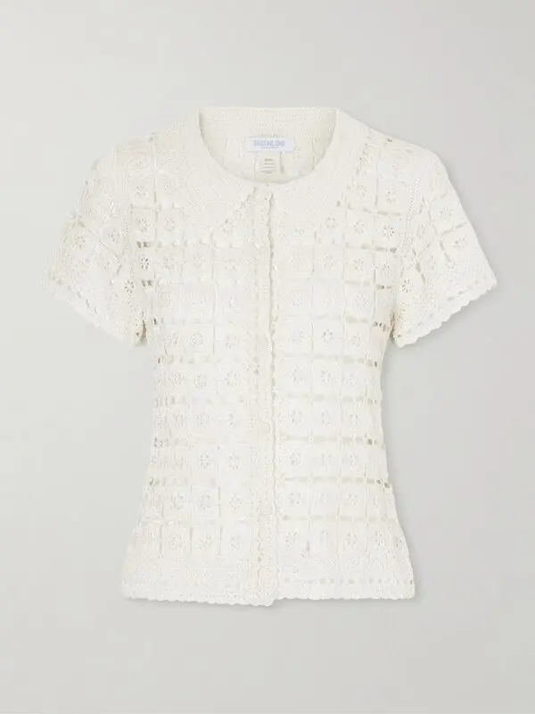 Calle Del Mar Crocheted Shirt