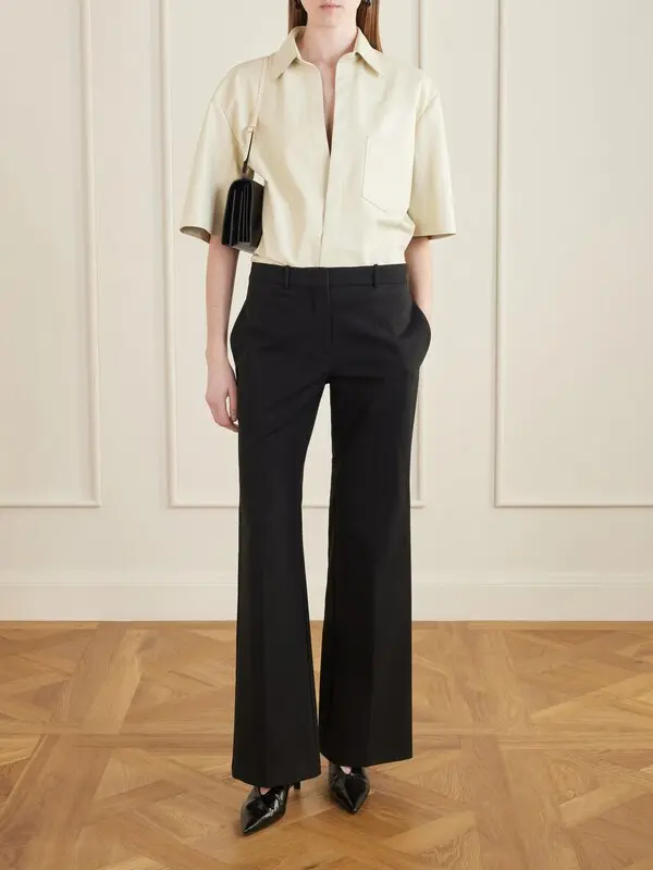Tove Jiayun Leather Shirt - Neutrals