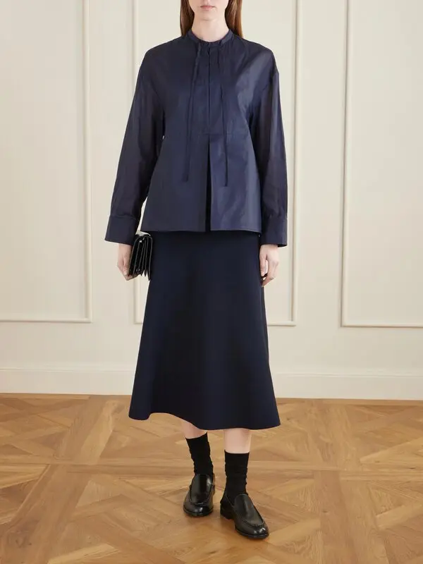 JIL SANDER Cotton-poplin Blouse