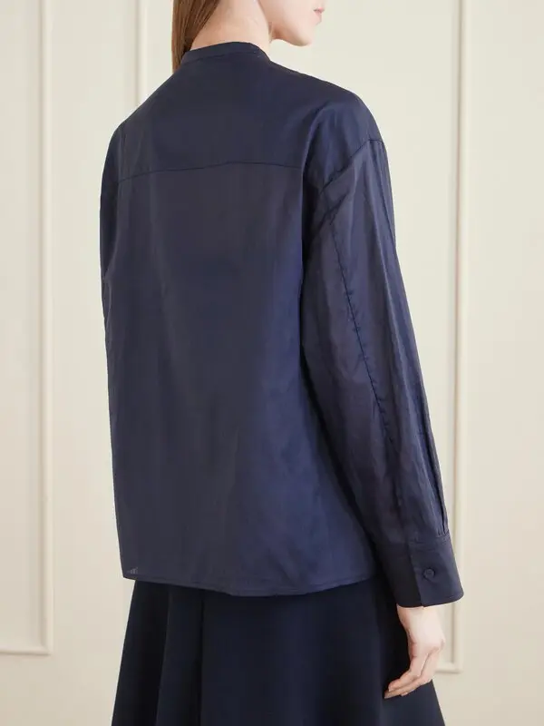JIL SANDER Cotton-poplin Blouse