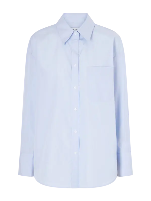 TWP Cotton-poplin Relaxed Fit Shirt - Blue