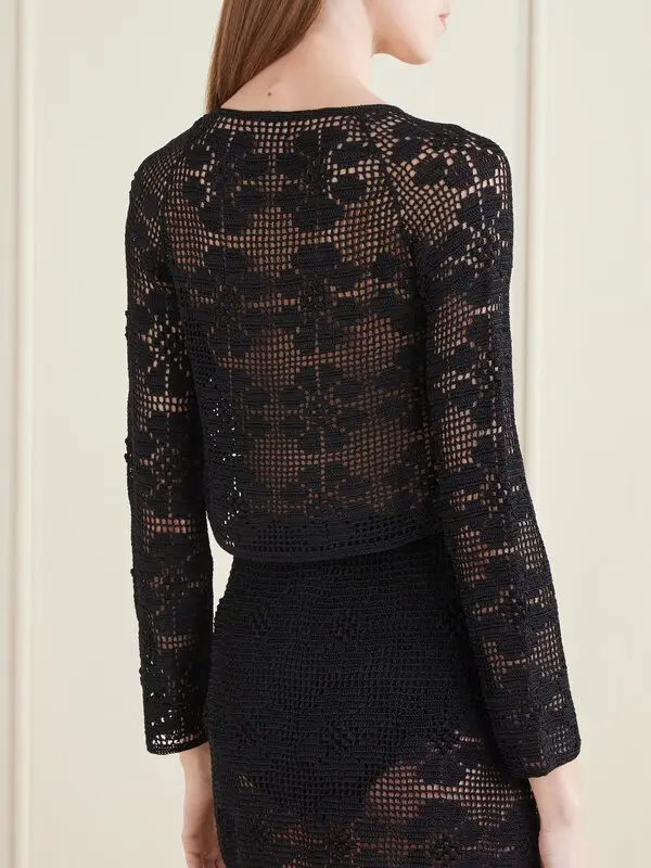 Calle Del Mar Daisy Chain Cropped Cardigan