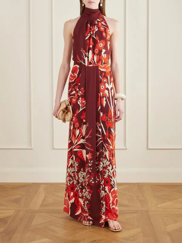 Johanna Ortiz Sacred Currents Printed Maxi Dress
