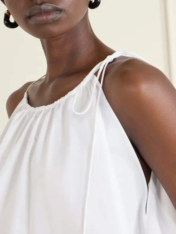 Stella McCartney Sleeveless Cotton-poplin Top - White