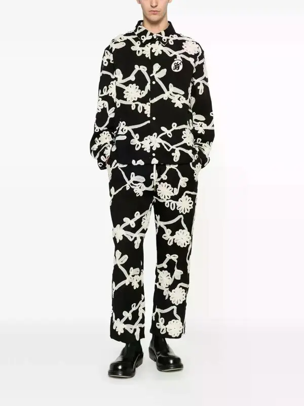 HONOR THE GIFT Embroidered Drawstring Trousers