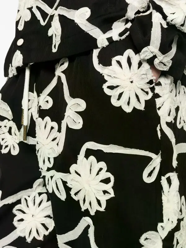 HONOR THE GIFT Embroidered Drawstring Trousers