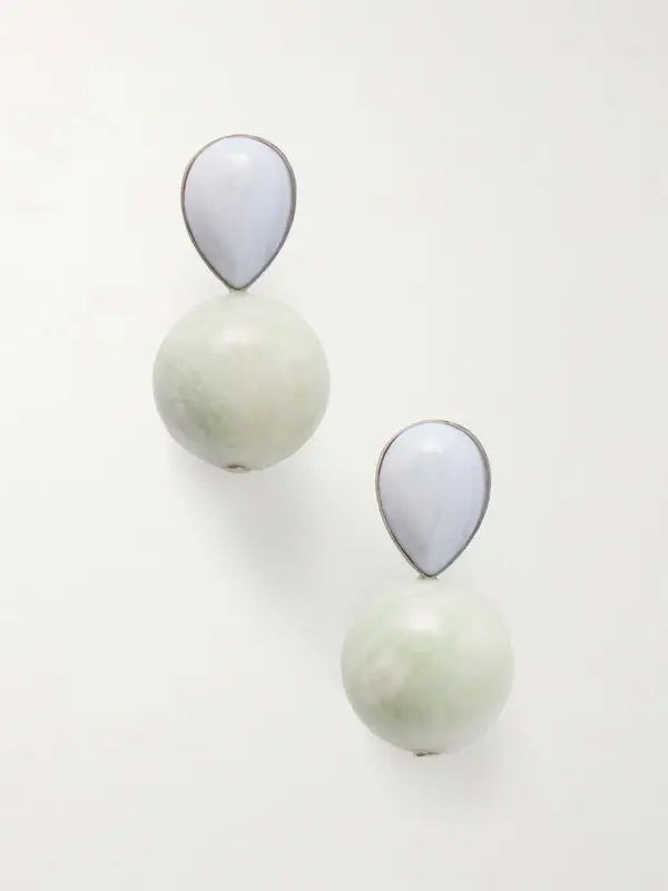 JENNIFER BEHR Allison Jade Earrings - Blue