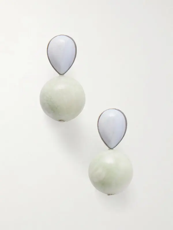 JENNIFER BEHR Allison Jade Earrings - Blue