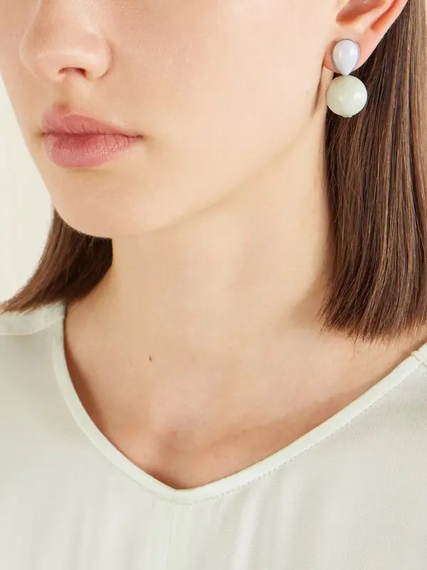JENNIFER BEHR Allison Jade Earrings - Blue