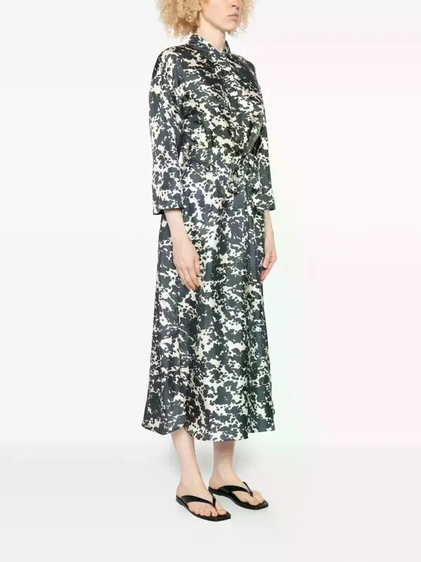 Max Mara Leva Abstract-print Maxi Dress