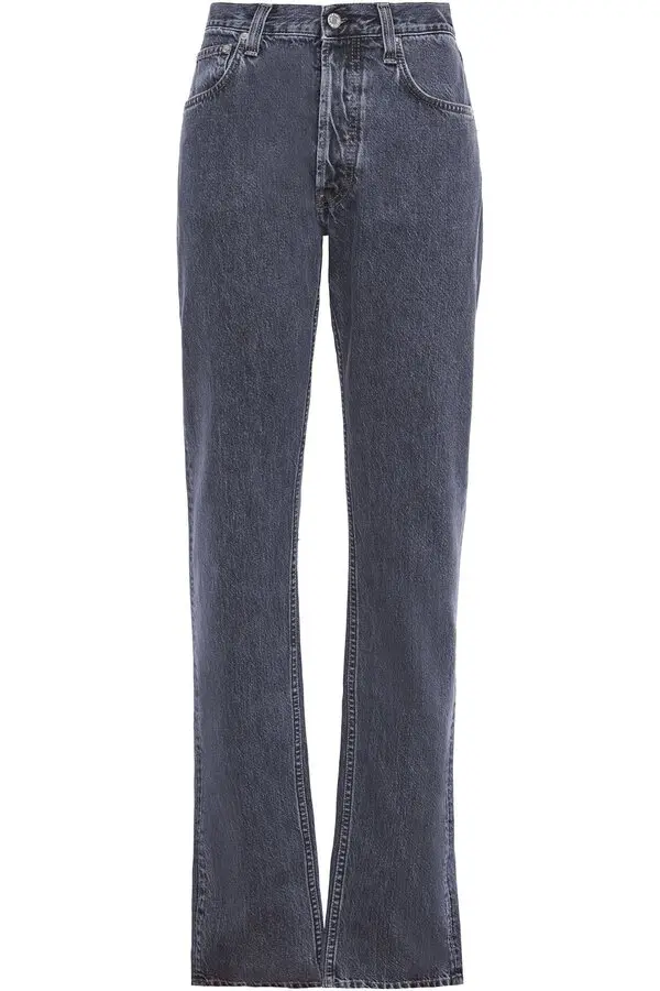 Helmut Lang Highrise Straightleg Jeans - Dark Gray