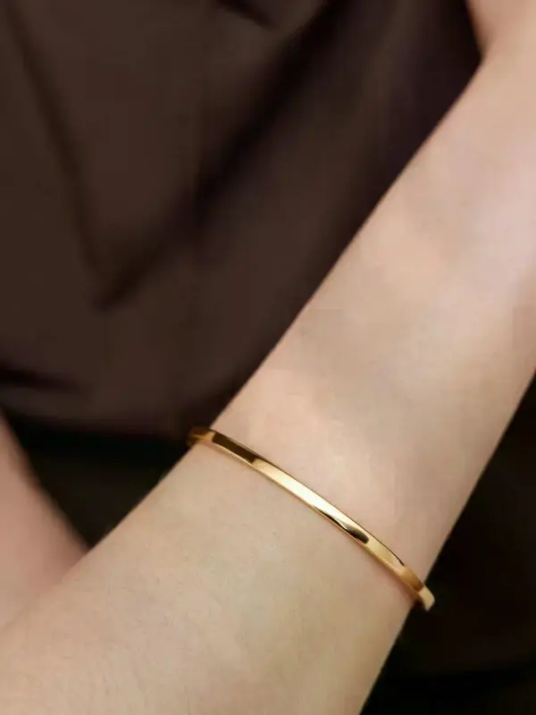 Monica Vinader Essential Bangle Bracelet - Gold