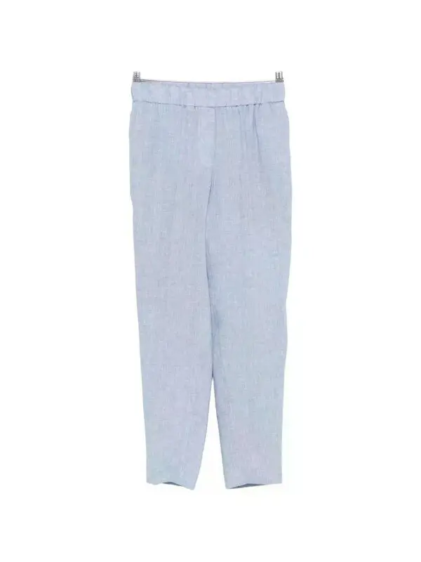 Peserico Elasticated-waist Tapered Trousers - Blue