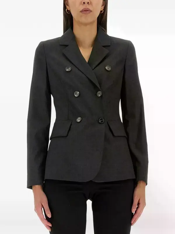Max Mara Double-breasted Blazer - Grey