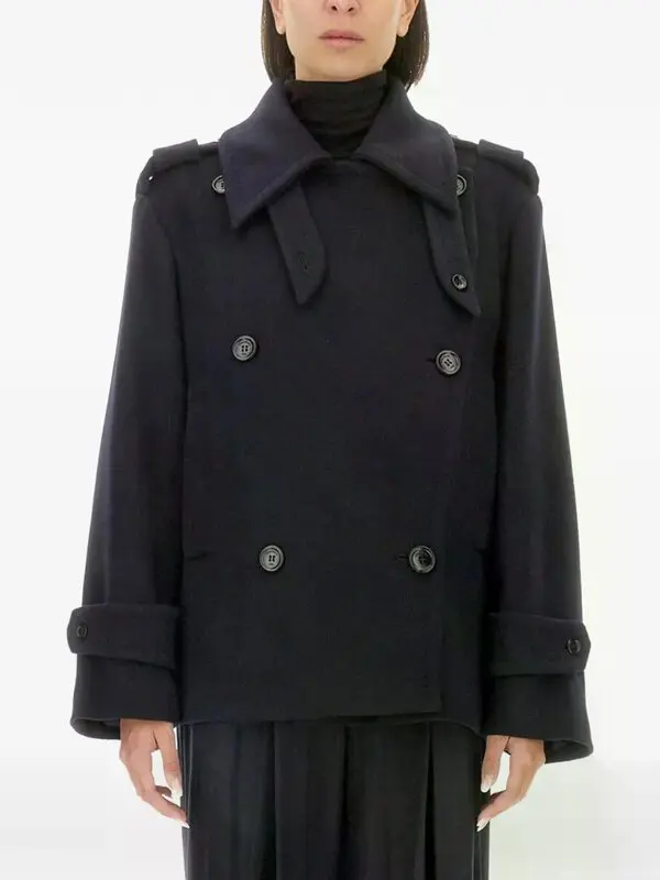 Max Mara Laveno Buttoned Coat - Blue