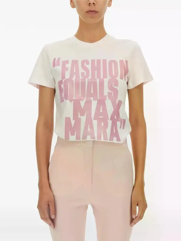 Max Mara Graphic-print T-shirt - White