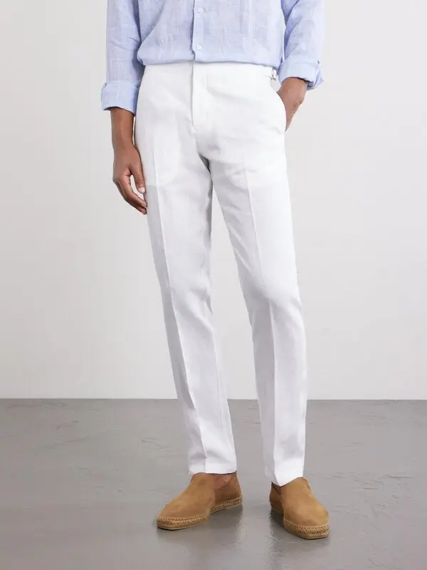 Orlebar Brown Griffon Straight-leg Linen Trousers