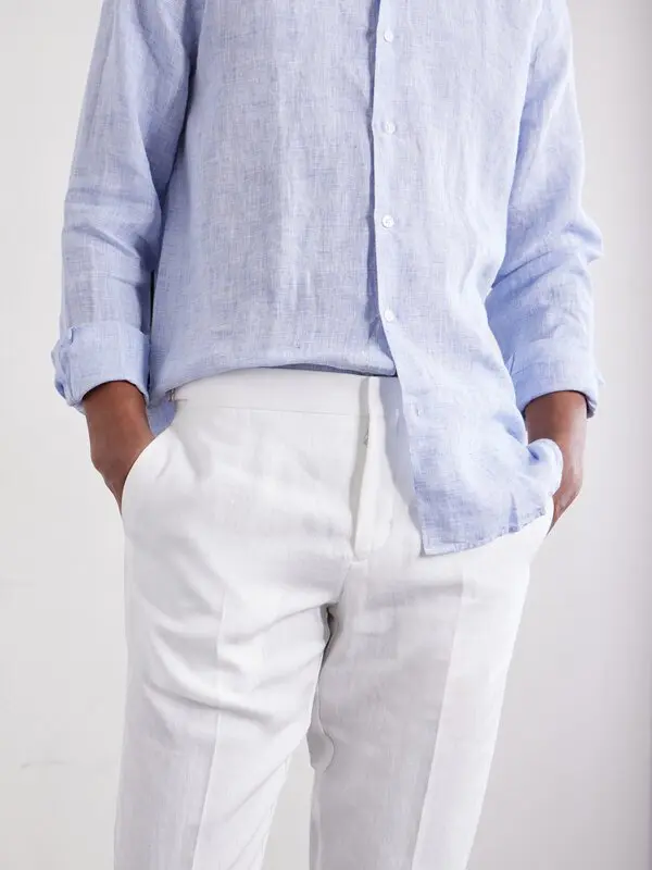 Orlebar Brown Griffon Straight-leg Linen Trousers