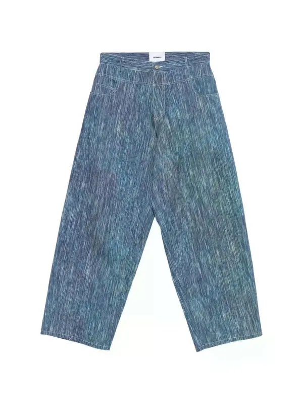 BONSAI Belt-loop Wide Leg Trousers