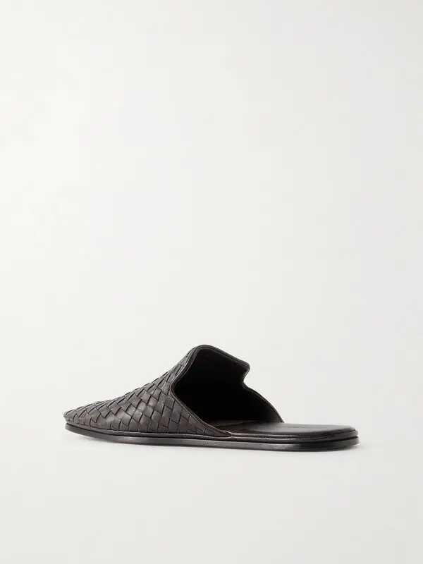 Bottega Veneta Intrecciato Leather Slippers